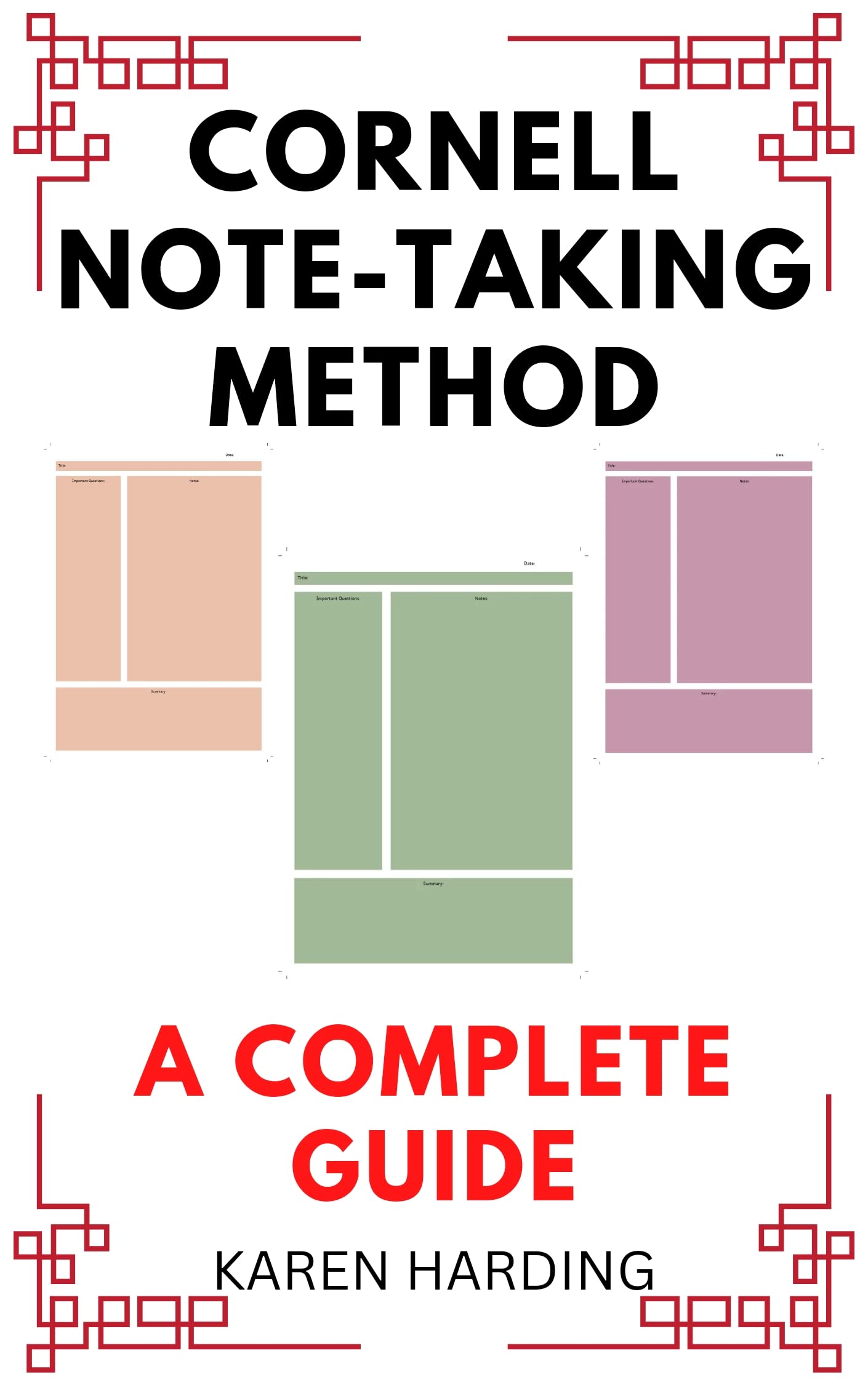 Cornell Note-taking Method; A Complete Guide: An Effective Study System ...