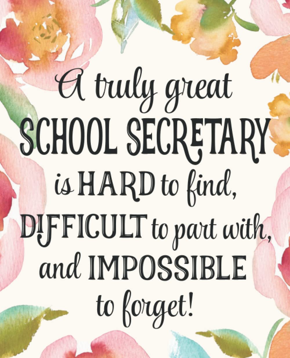 School Secretary Gift: An Appreciation Thank You, Retirement, or Going ...