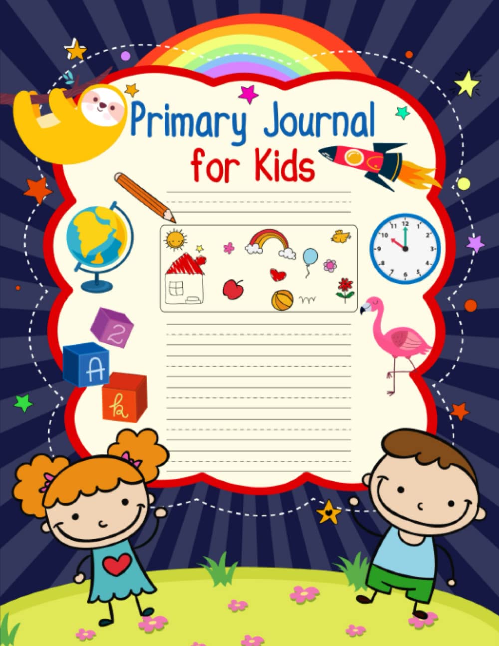 Primary Story Journal Composition Notebook for Kids with Drawing Space ...