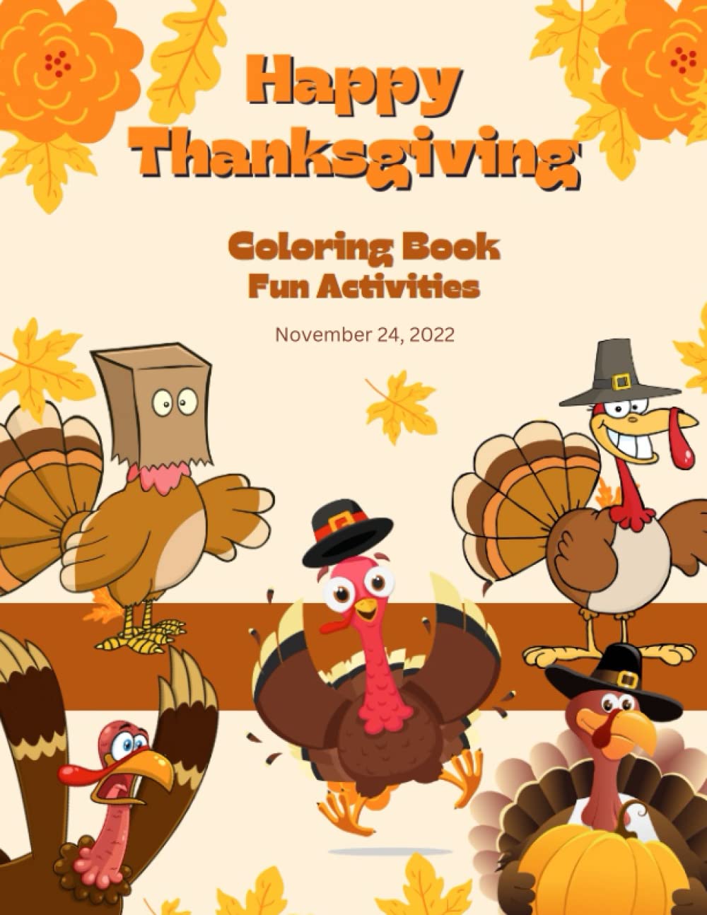 Happy Thanksgiving Coloring book fun activities for kids by Dena Ellis ...