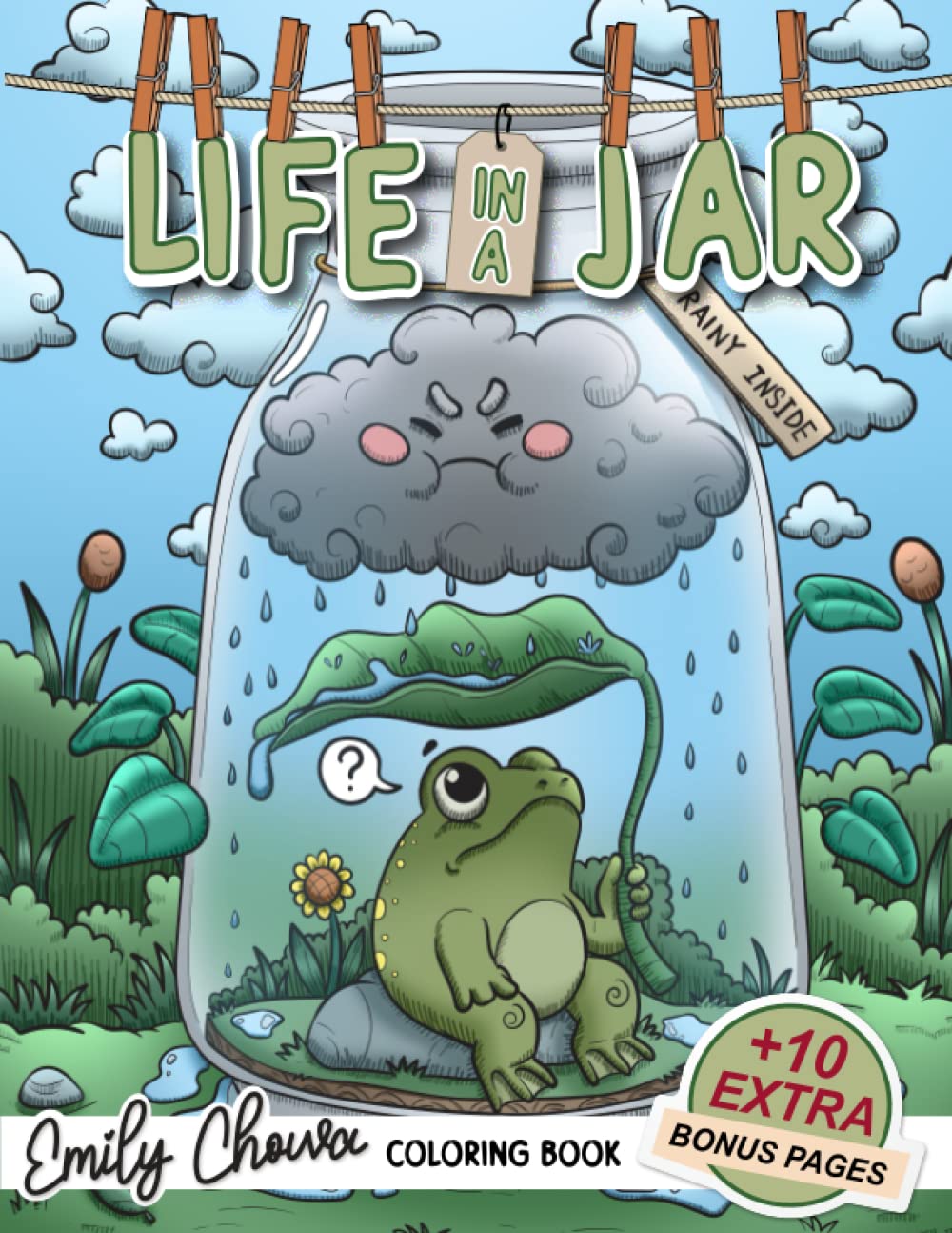 Life In a Jar Coloring Book: Coloring Books With Super Cute ...