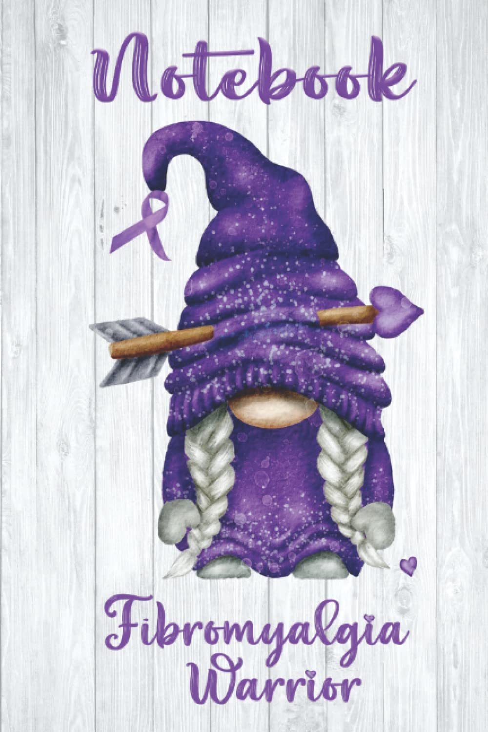 Fibromyalgia Warrior Purple Ribbon Awareness Gonk Note Book ...