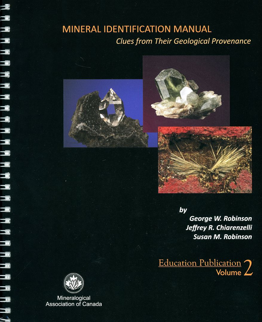 Mineral Identification Manual Clues from Their Geological Provenance by ...