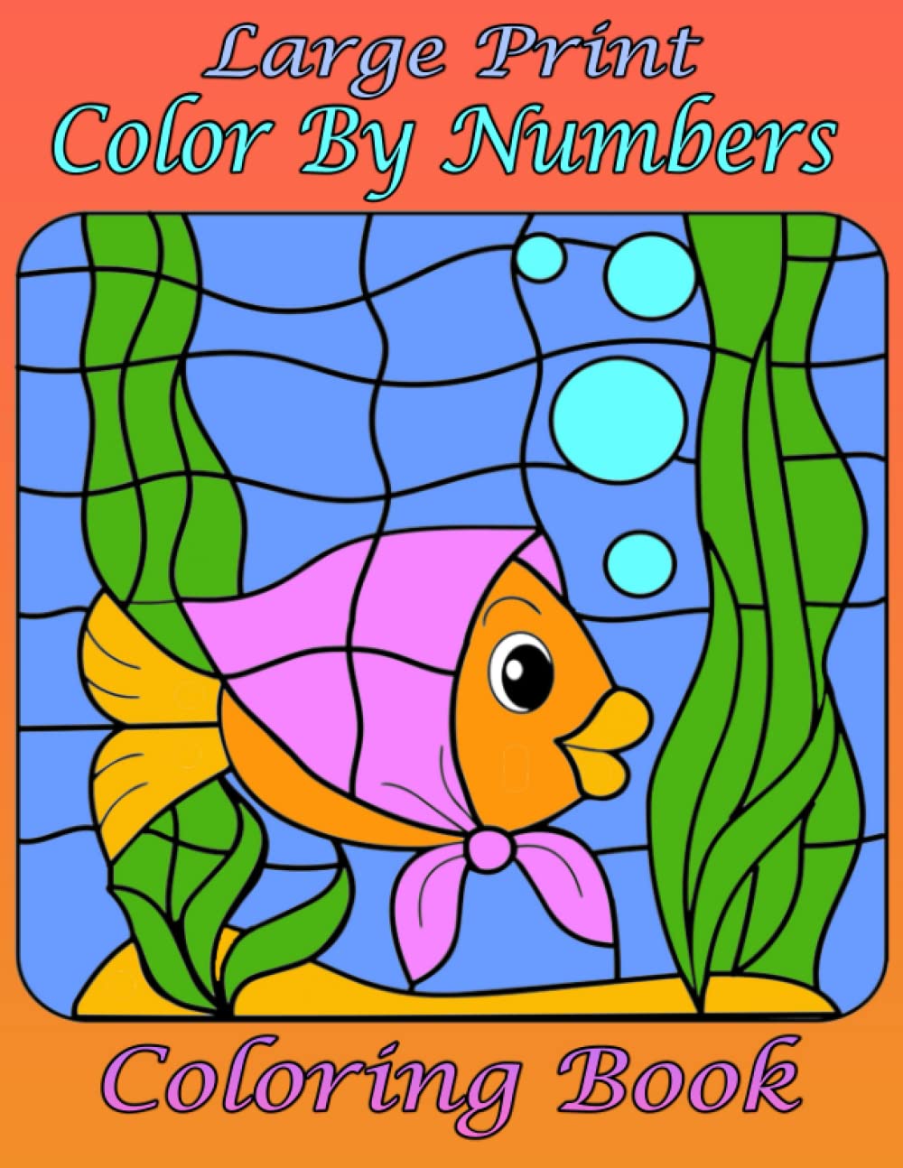 Large Print Color By Numbers Coloring Book Premium Designs Color By