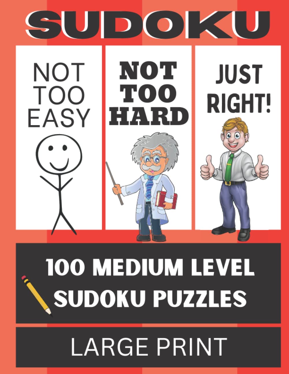 SUDOKU: NOT TOO EASY, NOT TOO HARD, JUST RIGHT MEDUM LEVEL SUDOKU ...