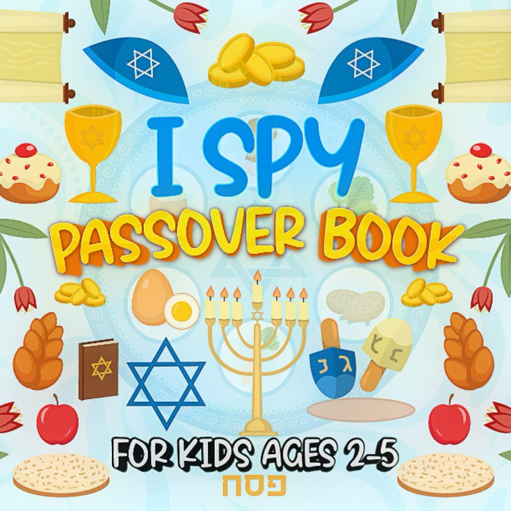 I Spy Passover Book for Kids Ages 2-5: A Fun Activity Pesach Passover ...