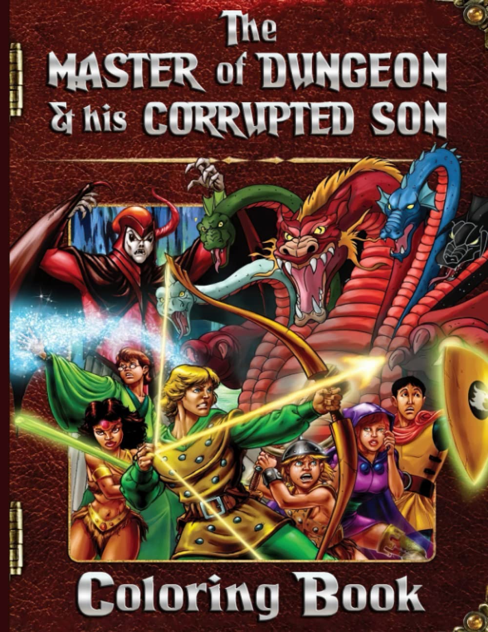 The Master Of Dungeon And His Corrupted Son Coloring Book: Coloring ...