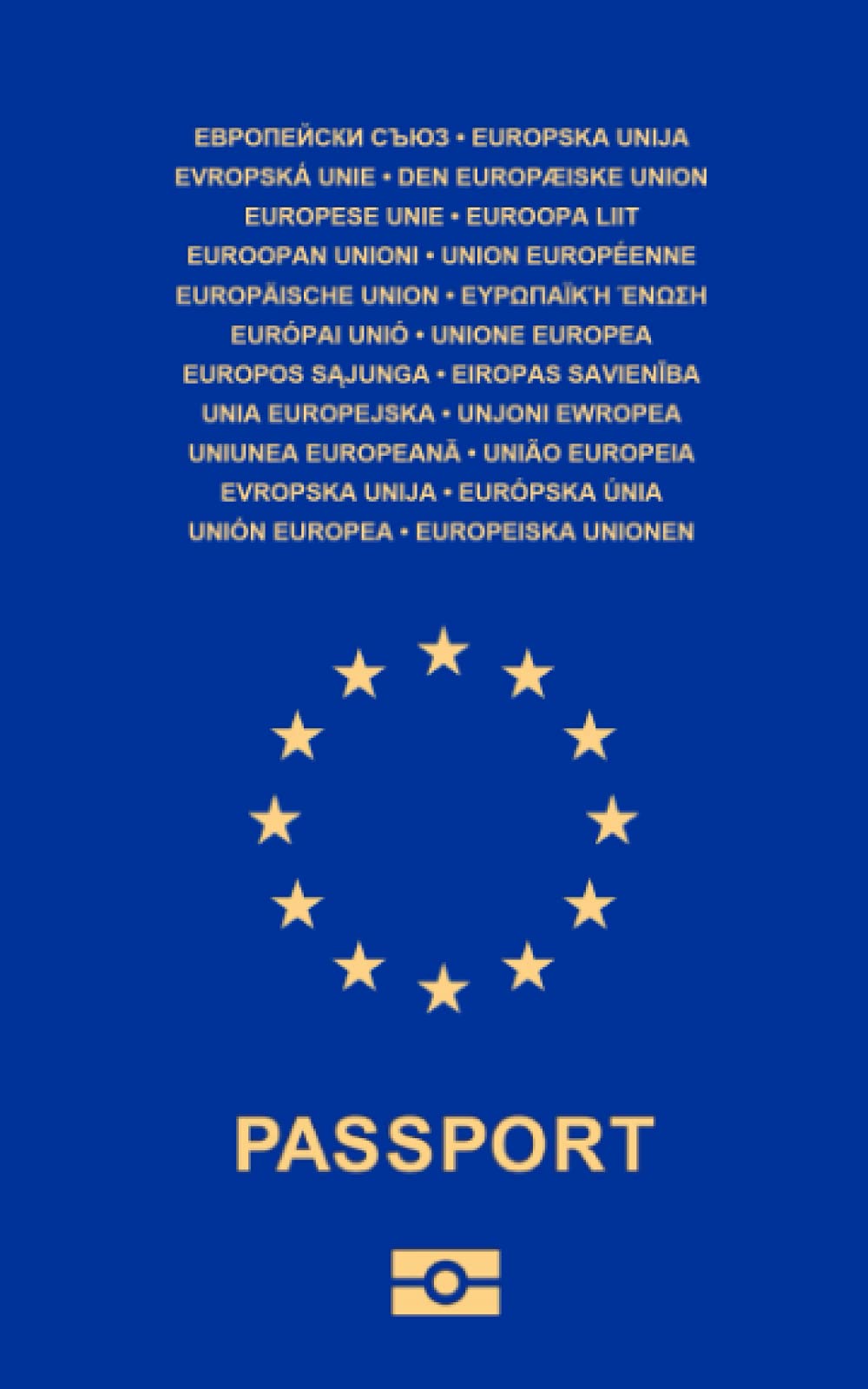 European Union Passport: Notebook/Journal with a fictional EU Passport ...