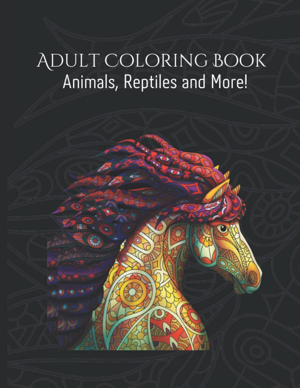 Adult Coloring Book: Owls, Macaw, Peacock, Eagle, Elephant, Dogs ...