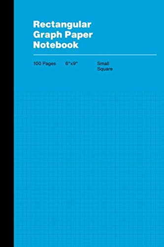 Rectangular Graph Paper Notebook: 100 Pages Quad Ruled Square Graphing ...