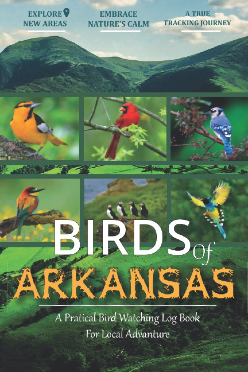 Birds Of Arkansas Bird Watching Log Book For Local Backyard Birders