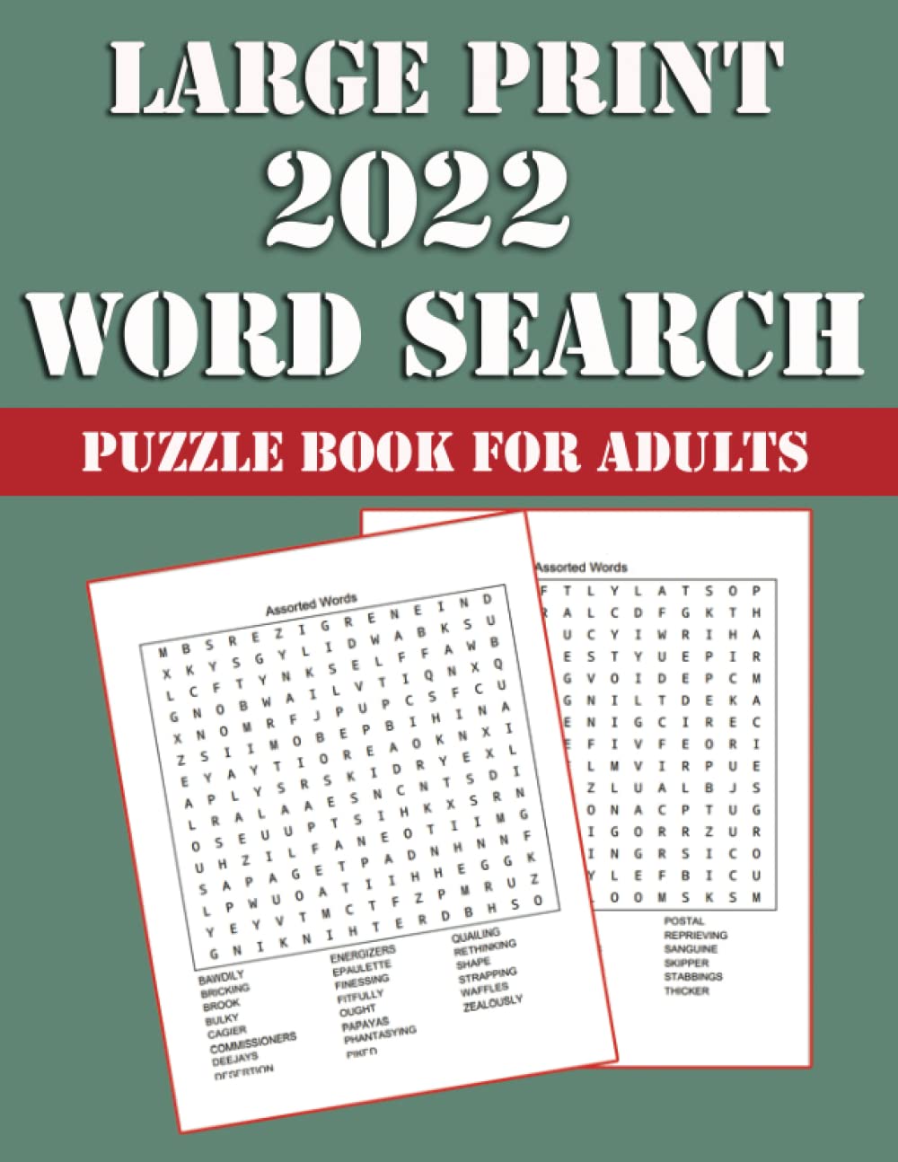 2022 Word Search for Adults: 2022 Word Puzzle Book For Puzzlers Adults ...