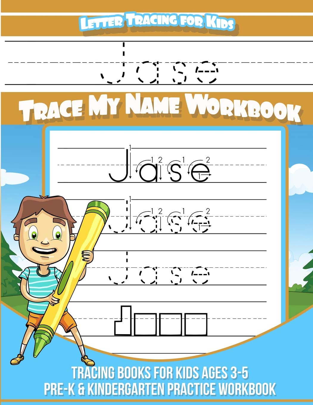 Jase Letter Tracing for Kids Trace my Name Workbook: Tracing Books for ...