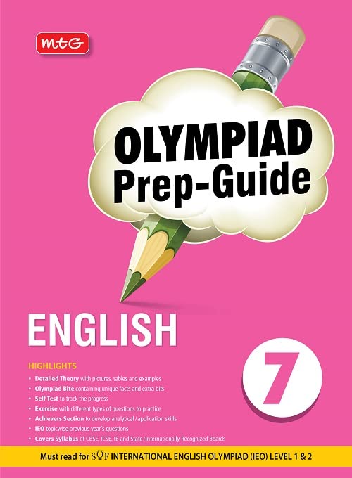 Olympiad Prep-Guide English Class -7, IEO Chapterwise Previous Year ...