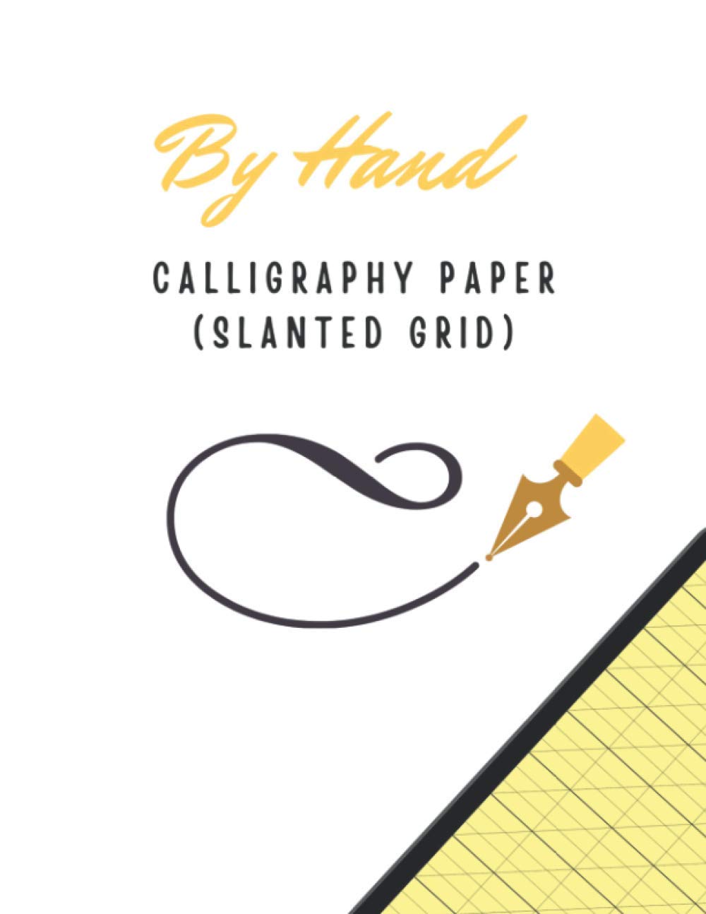 BY HAND calligraphy paper : slanted grid: notebook practice sheets for ...