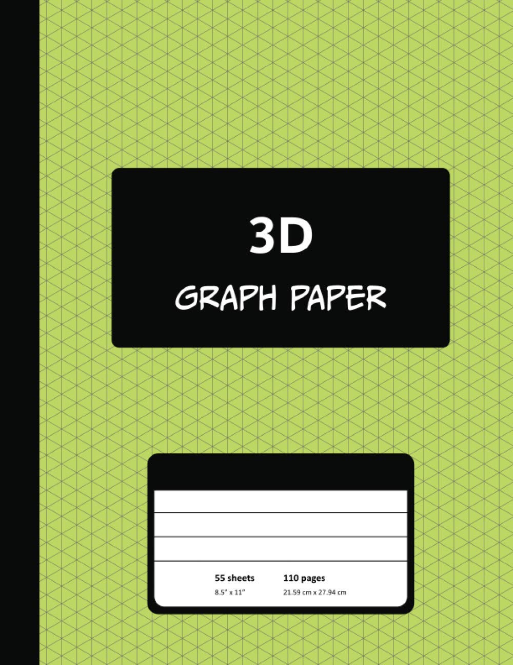 3D Graph Paper: A Triangular Graph Paper Notebook For 3D Design ...