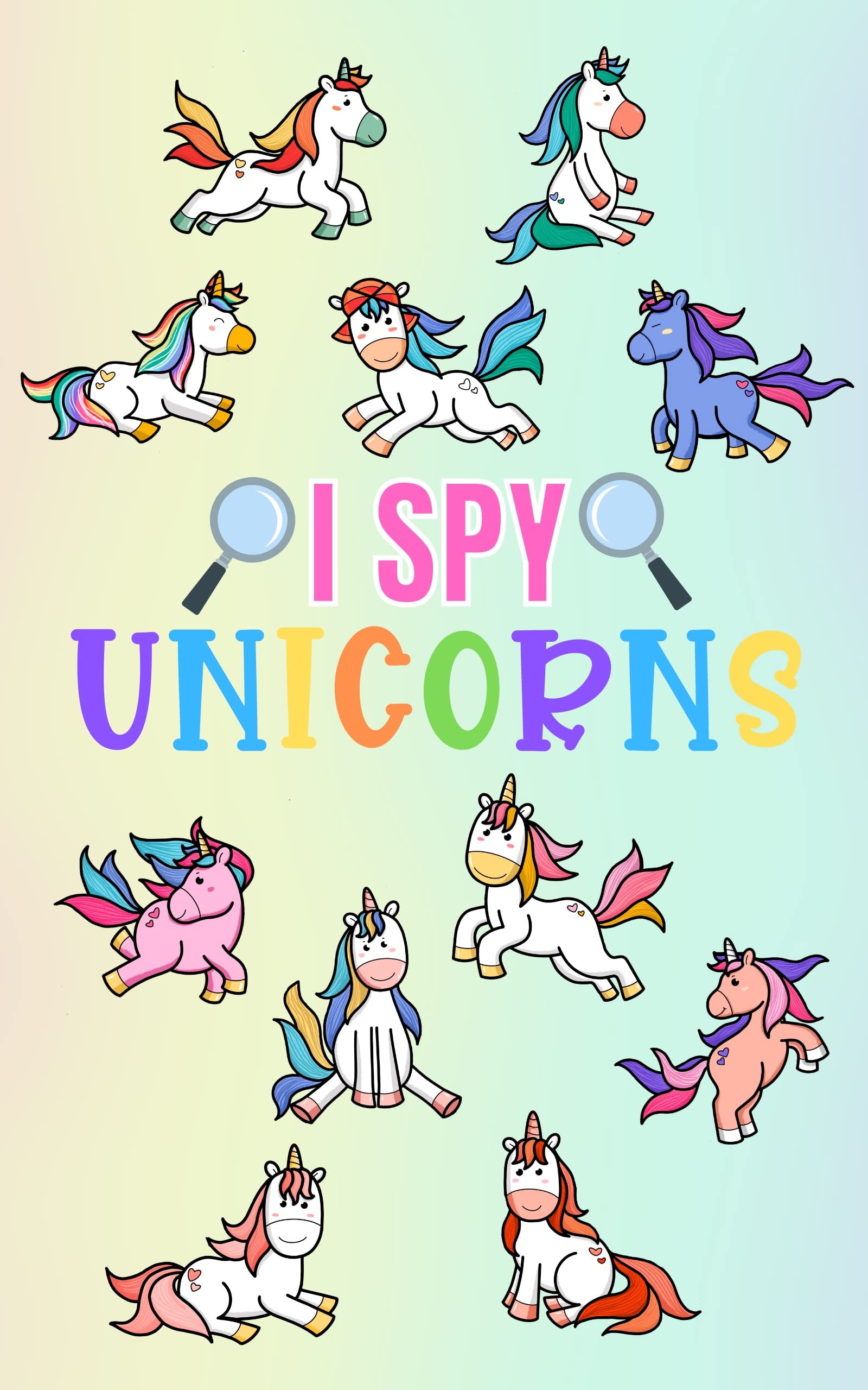 I Spy Unicorns Activity Book for Kids Ages 2-5 • Full Color Seek and ...