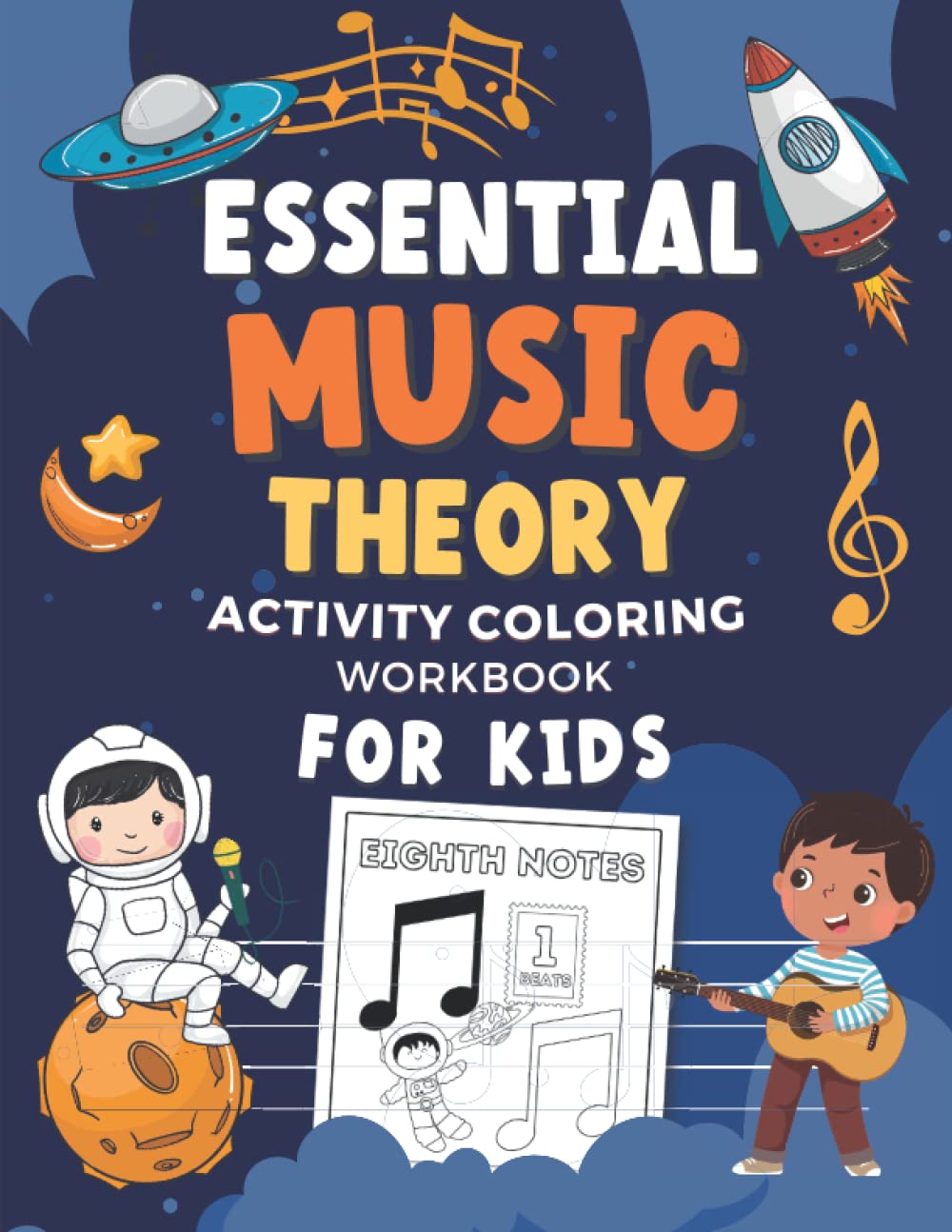 Essential Music Theory Activity Coloring Workbook for Kids: Simple ...