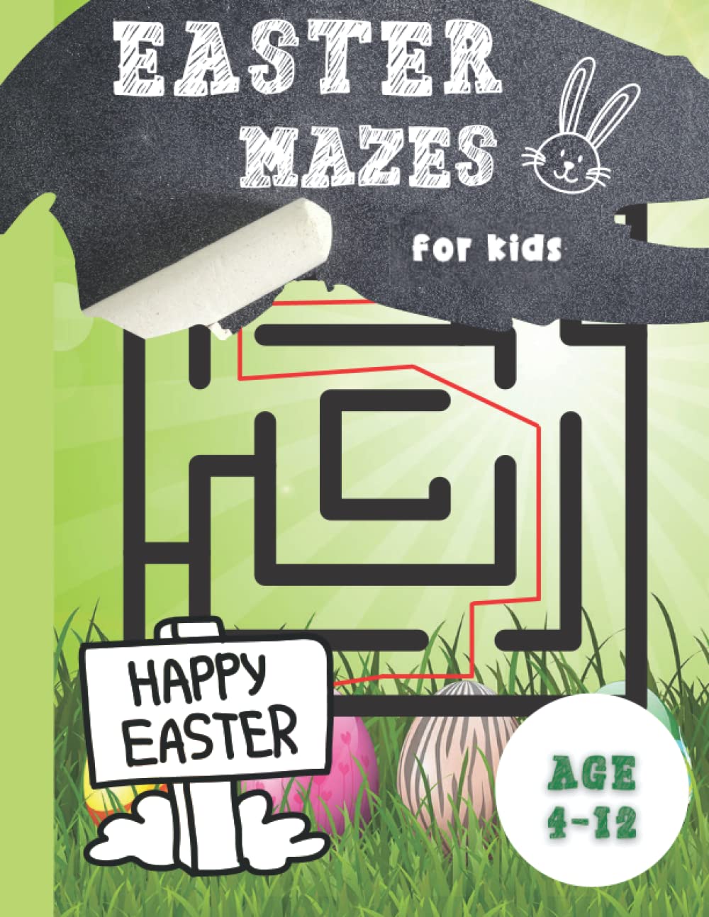 Easter Mazes For Kids: Coloring book 100 pages: Mazes for kids ages 4 ...