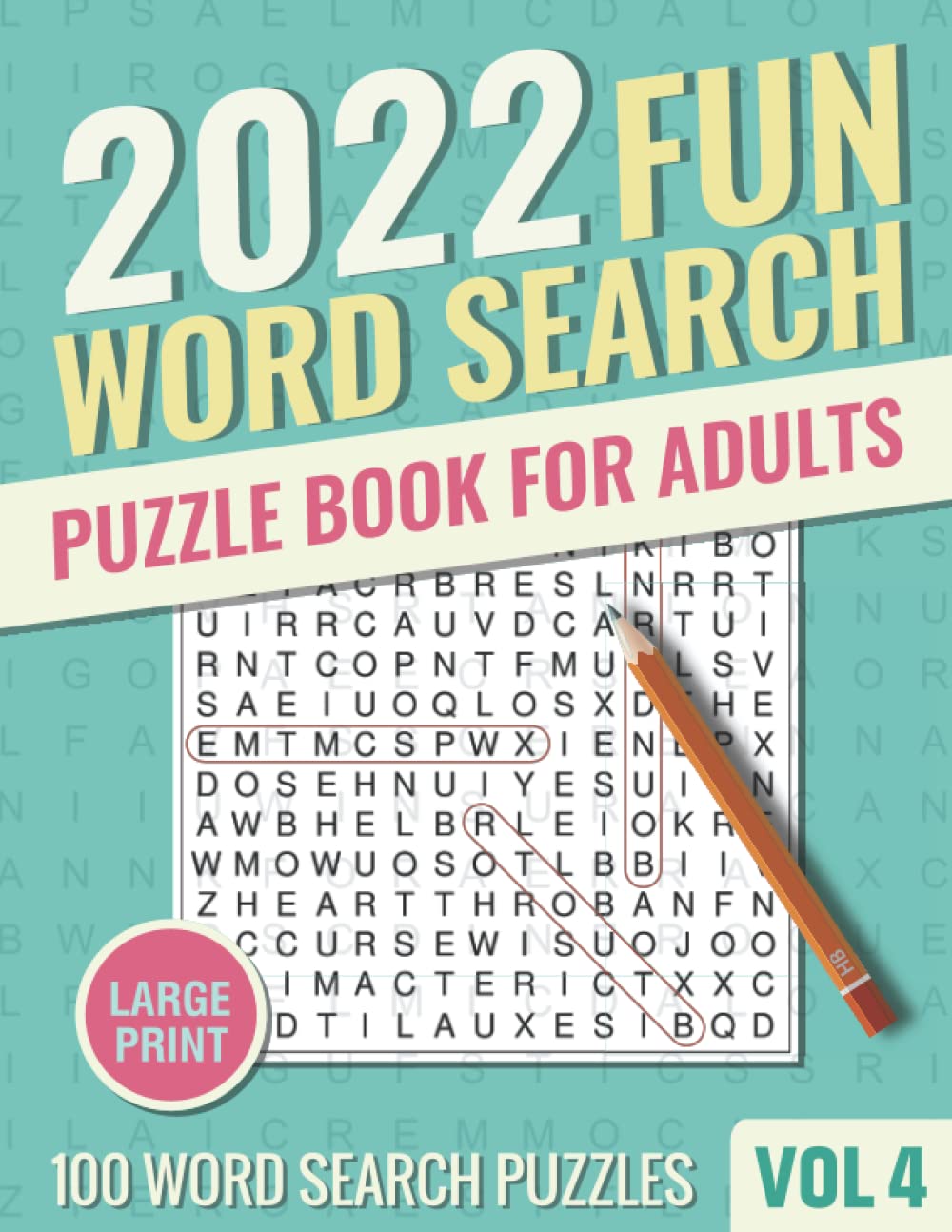 2022 Fun Word Search Puzzle Book For Adults: 100 Beautiful & Positive ...