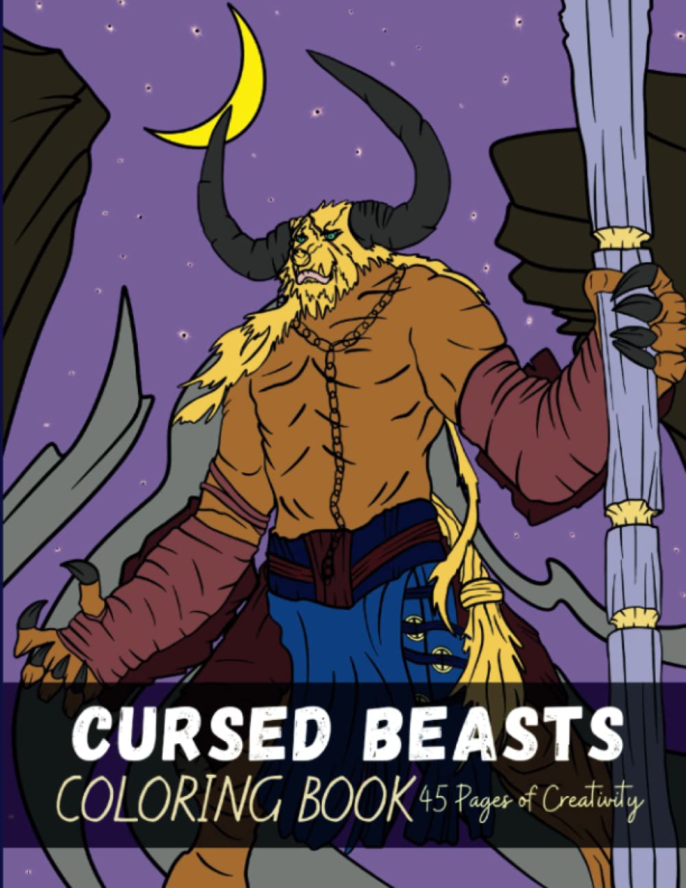 Cursed Beasts Mythical Creatures Coloring Book: A Coloring Book ...