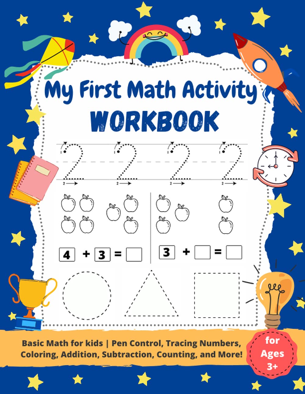 My First Math Activity Workbook: Basic Math for kids | Pen Control ...