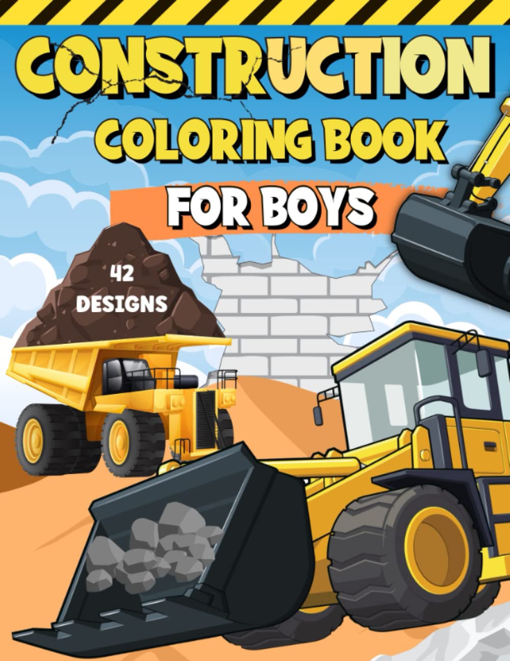 Construction Coloring Book For Boys: The Ultimate Construction Vehicles ...