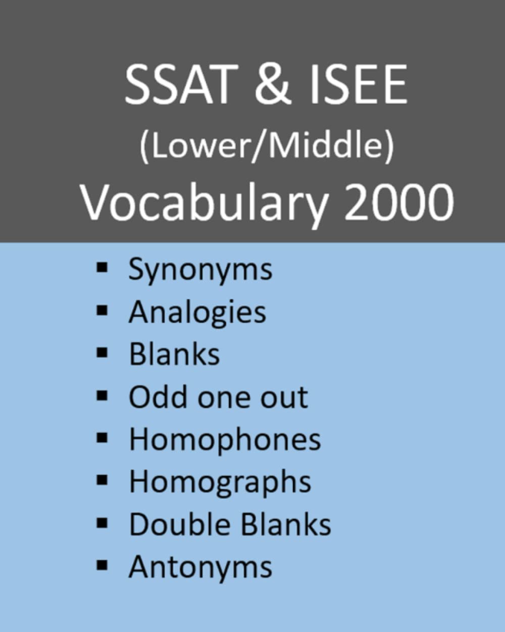 SSAT & ISEE (Lower/Middle) Vocabulary 2000 by James Shaw | Goodreads