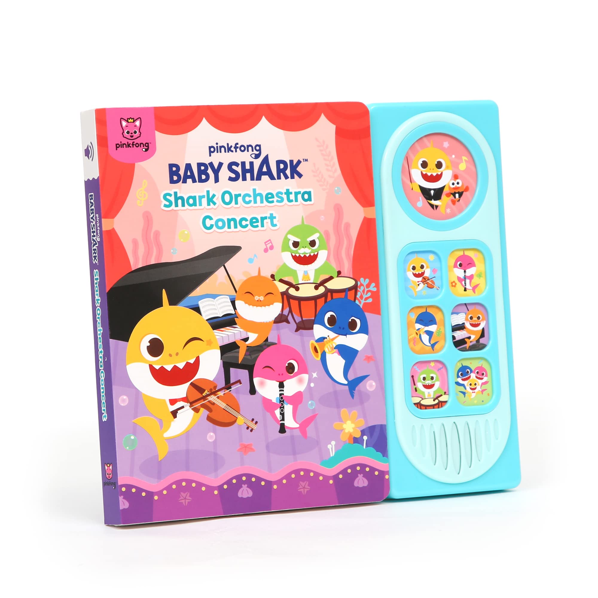 Baby Shark Shark Orchestra Concert 7 Button Sound Book, Baby Shark ...