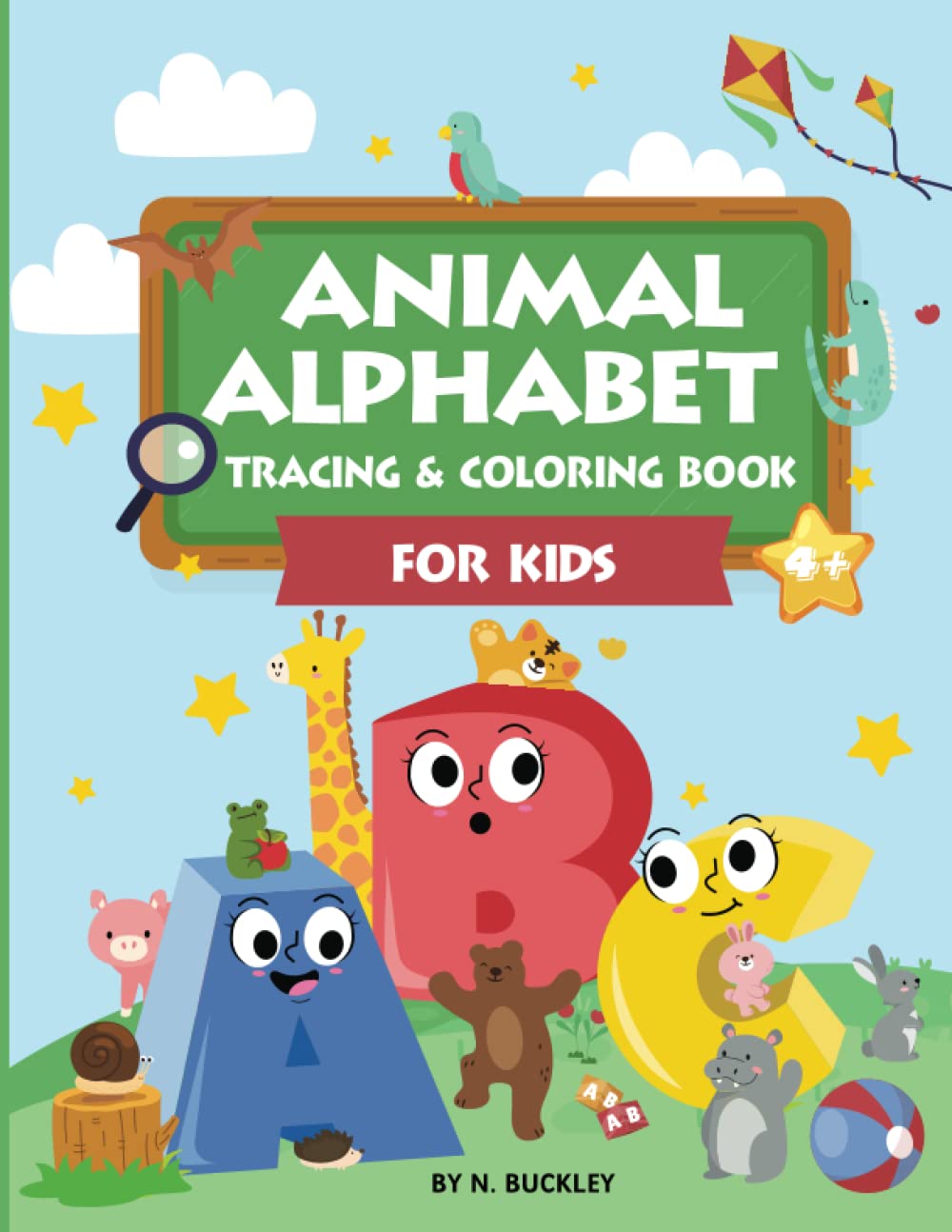 Animal Alphabet Tracing and Coloring Book for Kids! by Nivea Buckley ...