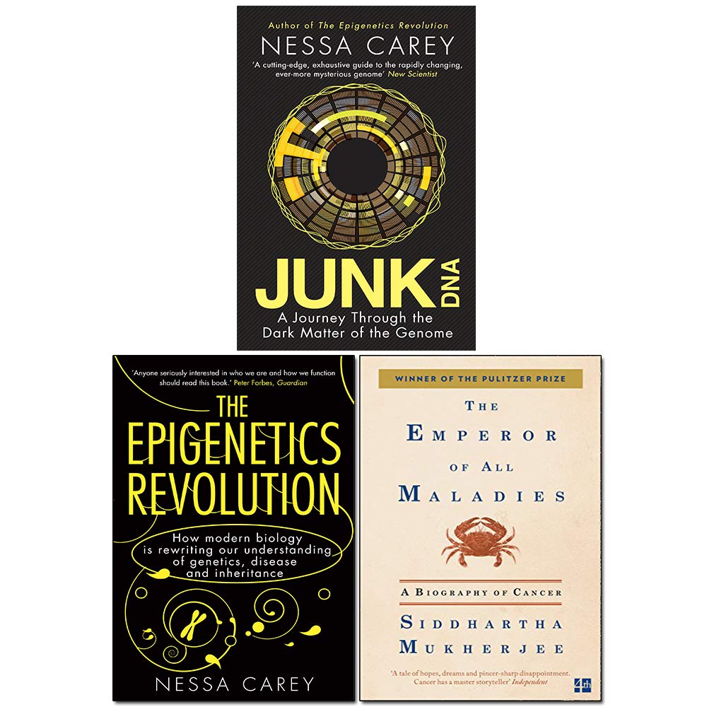 Junk DNA, Emperor of All Maladies and Epigenetics Revolution 3 Books ...