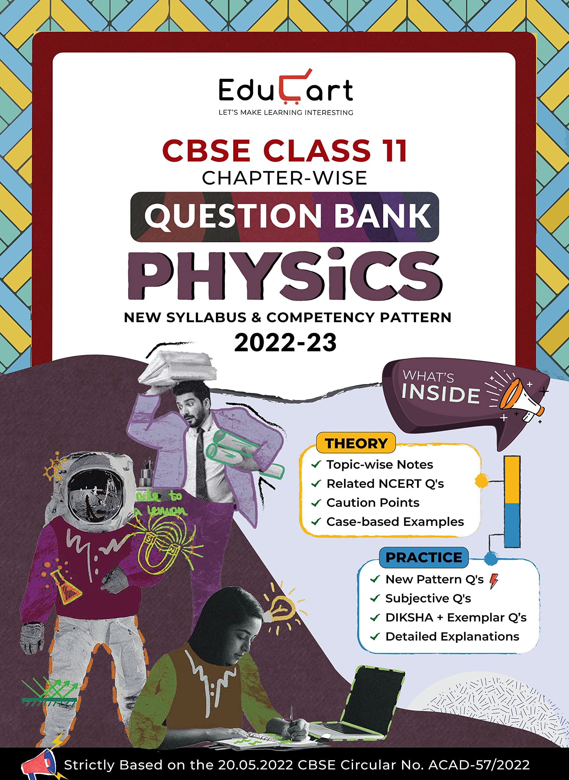 Educart CBSE Class 11 PHYSICS Question Bank Book for 2022-23 by EduCart ...