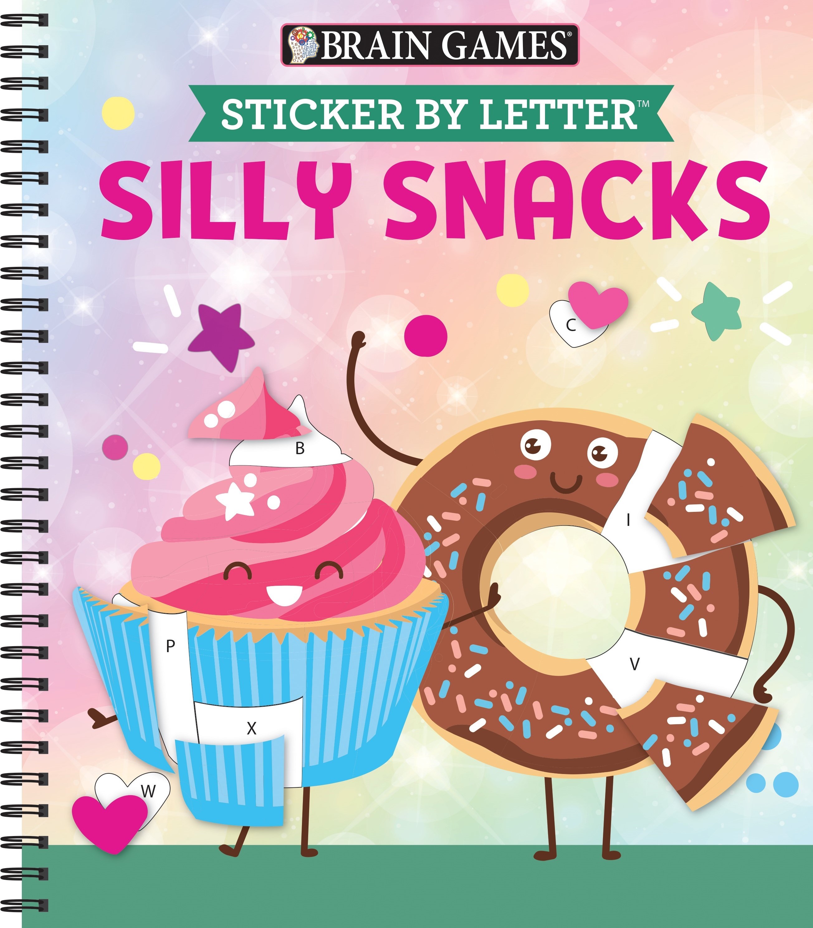 Brain Games Sticker By Letter Silly Snacks By Publications