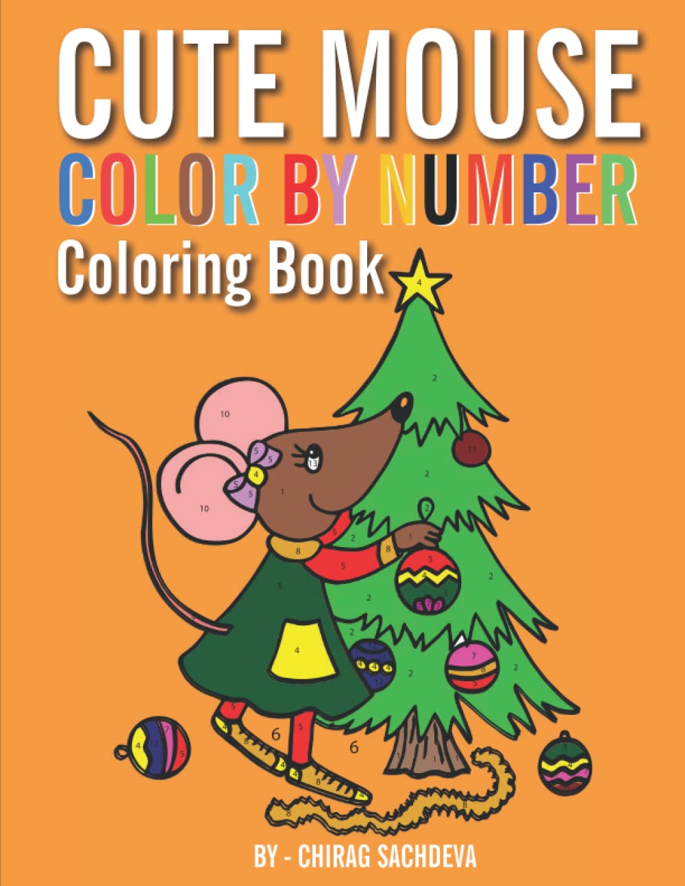 Cute Mouse Color By Number Book: Coloring Book for Kids & Adults ...