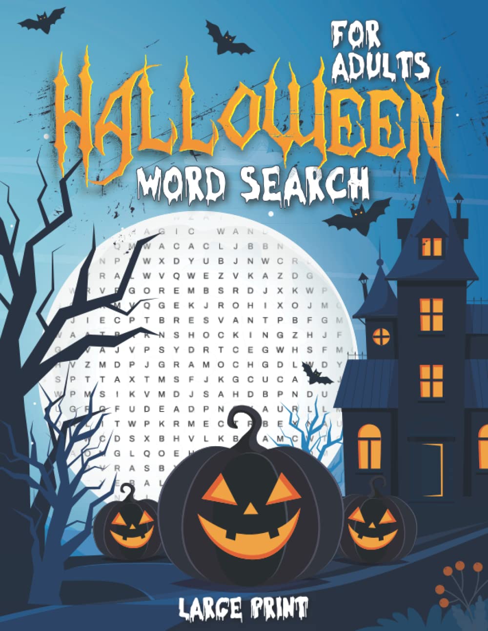Halloween Word Search for Adults: 1000+ Word Search Puzzle Book for ...
