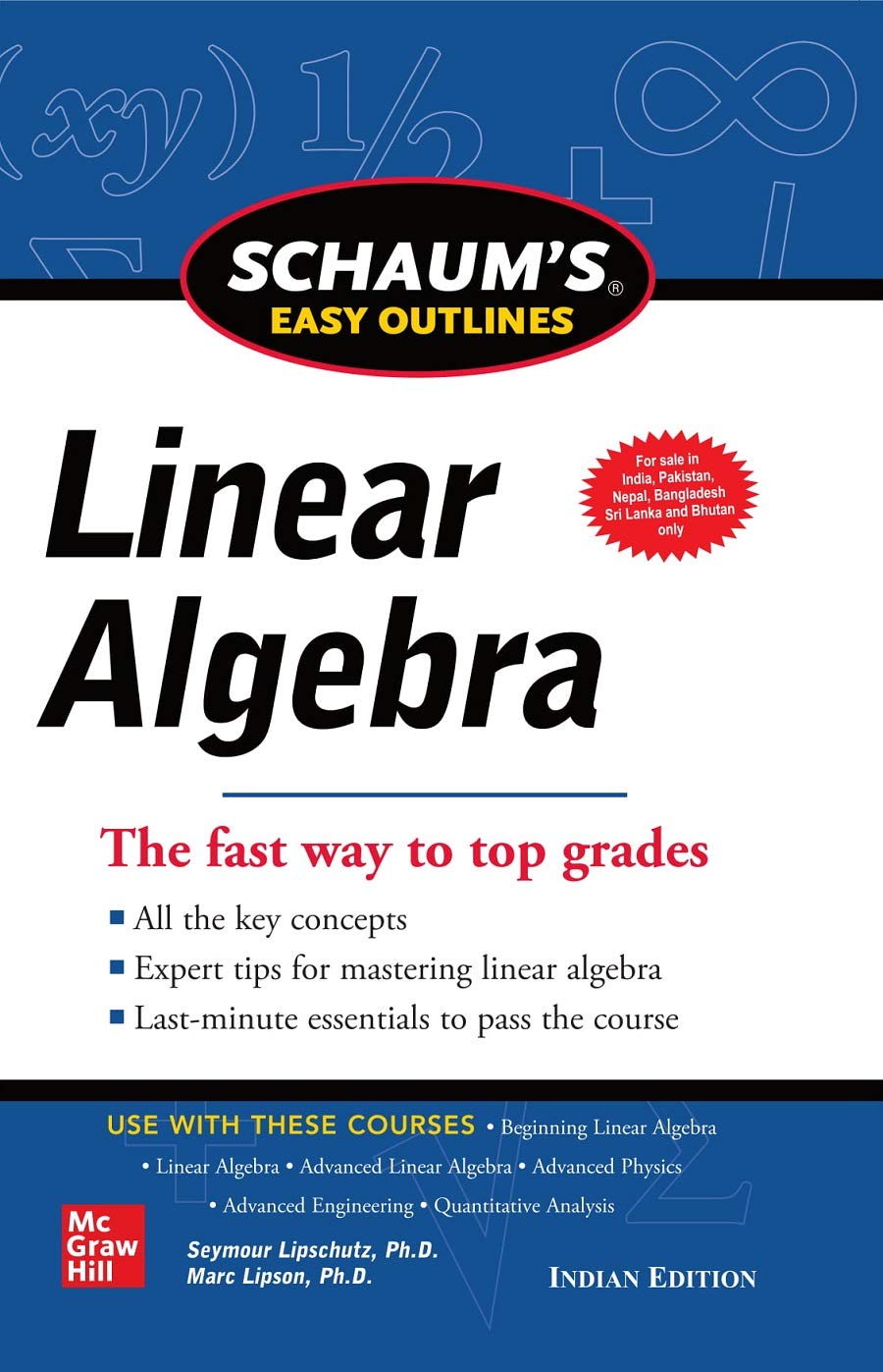 SCHAUM'S EASY OUTLINE OF LINEAR ALGEBRA REVISED, 1ST EDITION by LIPSON ...