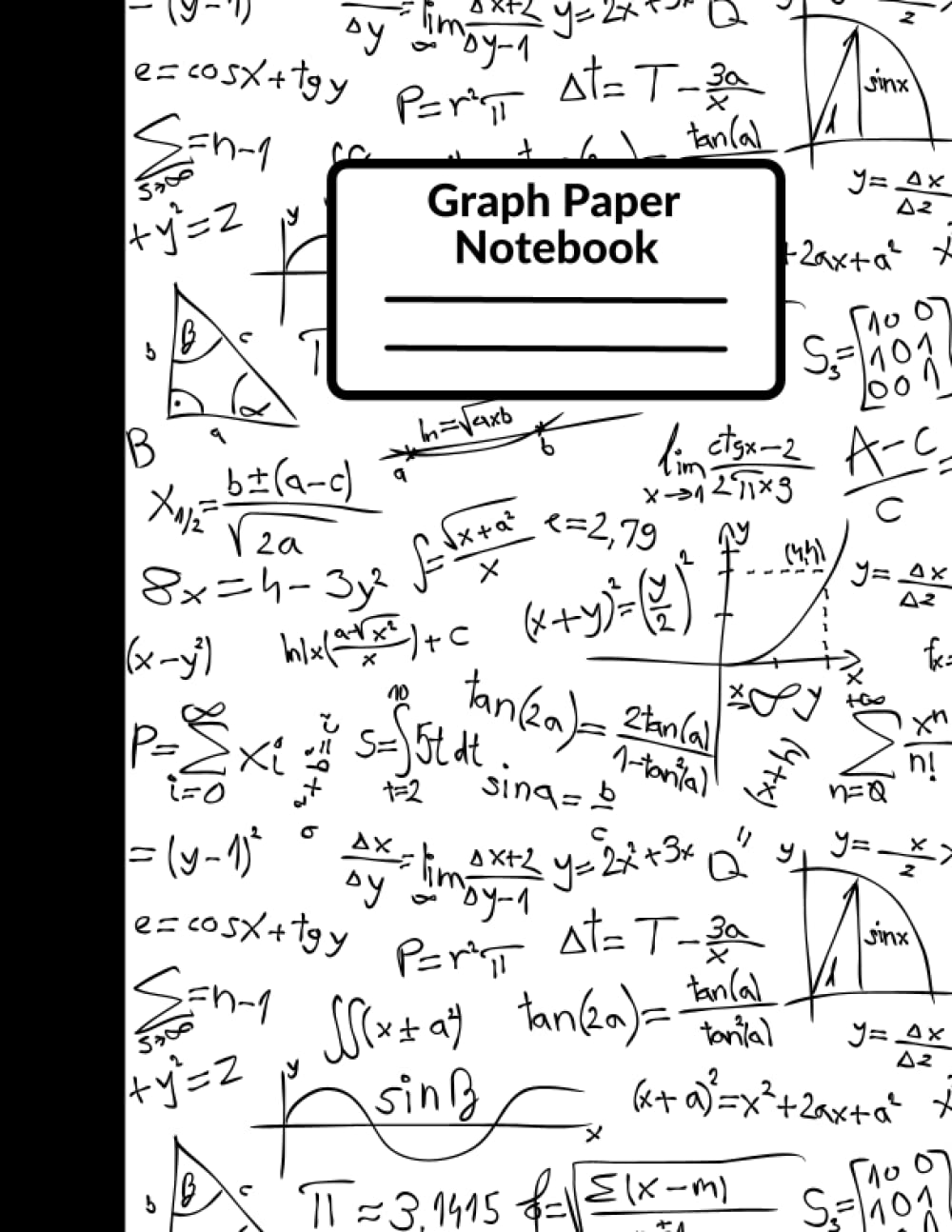 Graph Paper Notebook 4x4 Quad Ruled Graph Paper Notebook 8 5 X 11