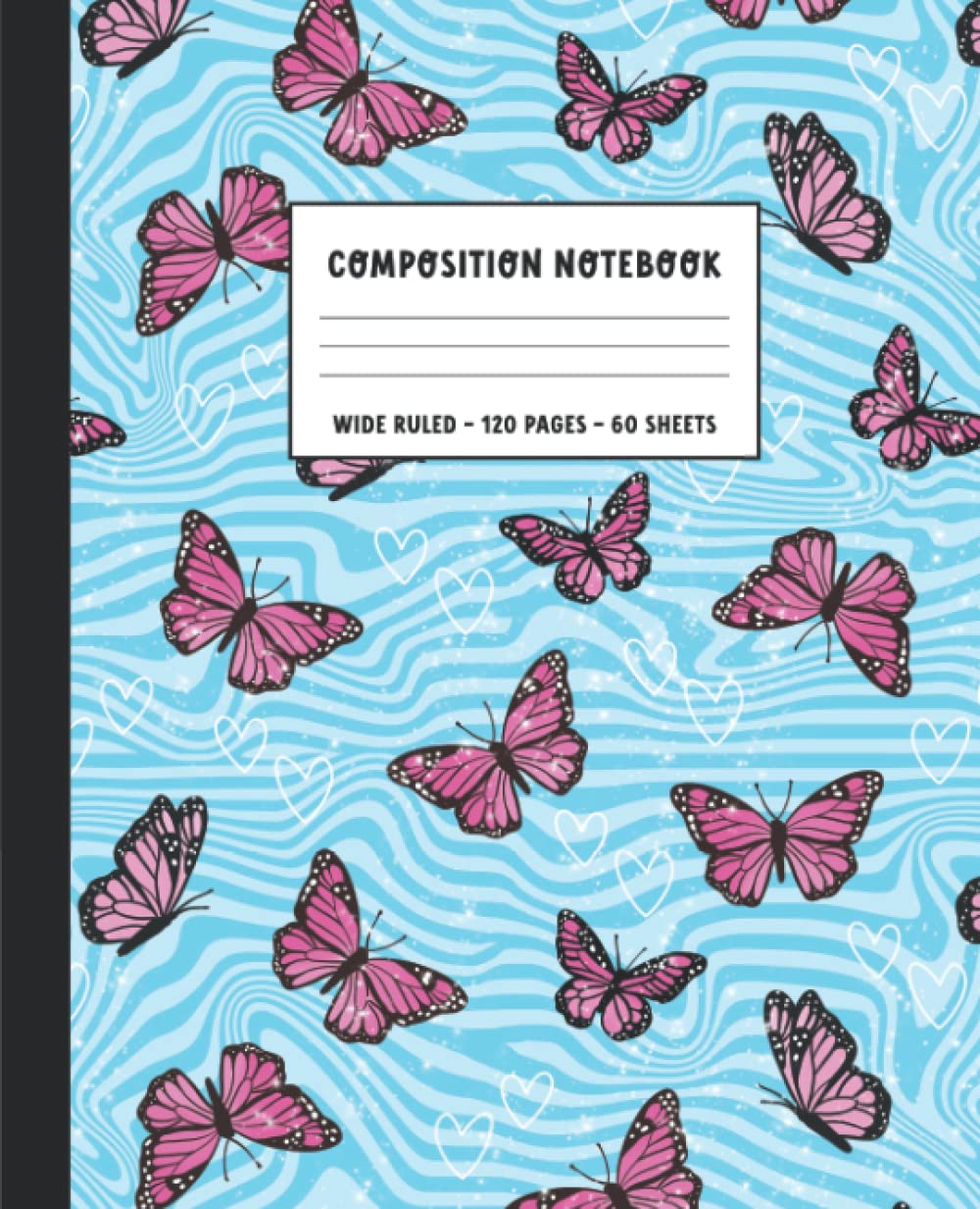 Composition notebook: Y2k Aesthetic Butterfly blank lined notebook ...