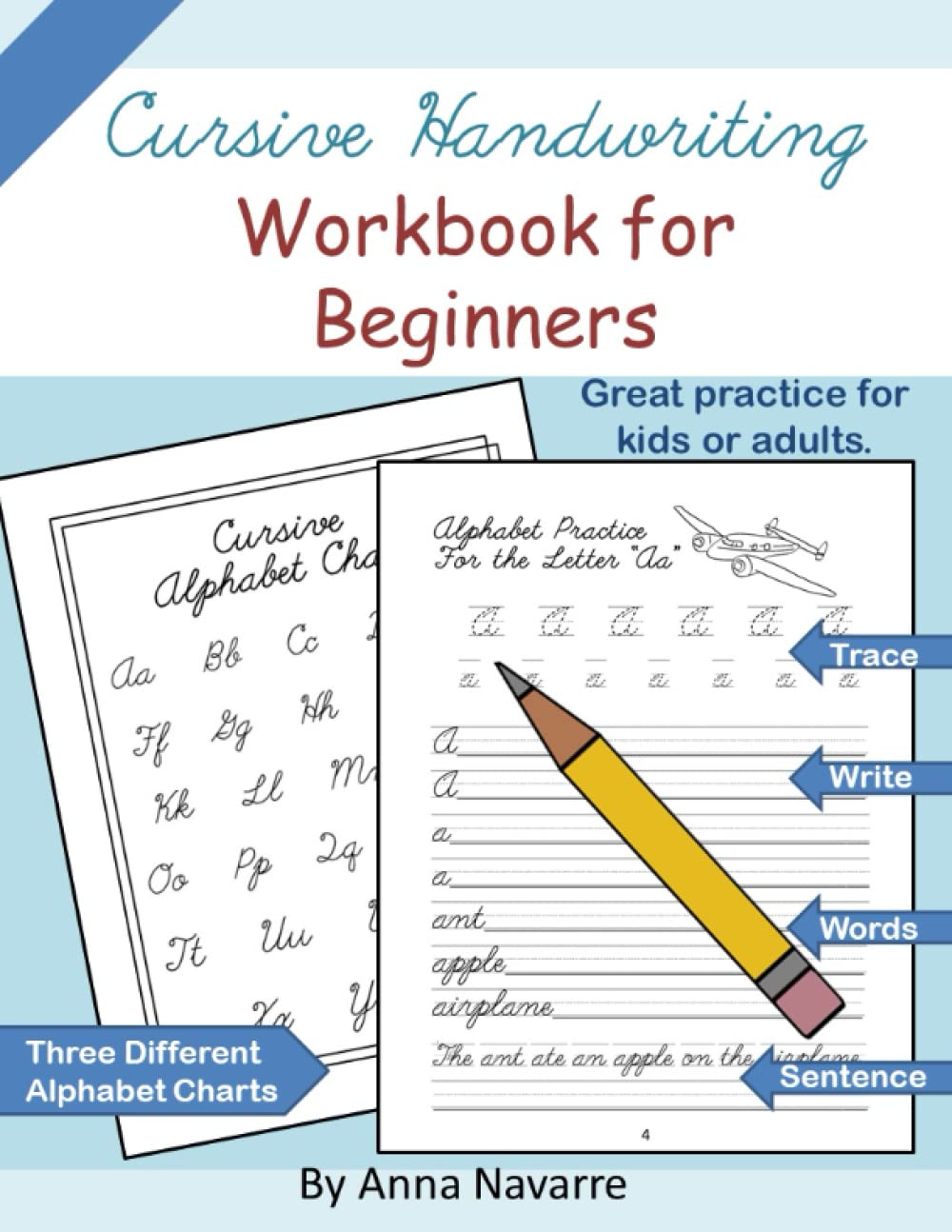 Cursive Handwriting Workbook for Beginners by Anna Navarre | Goodreads