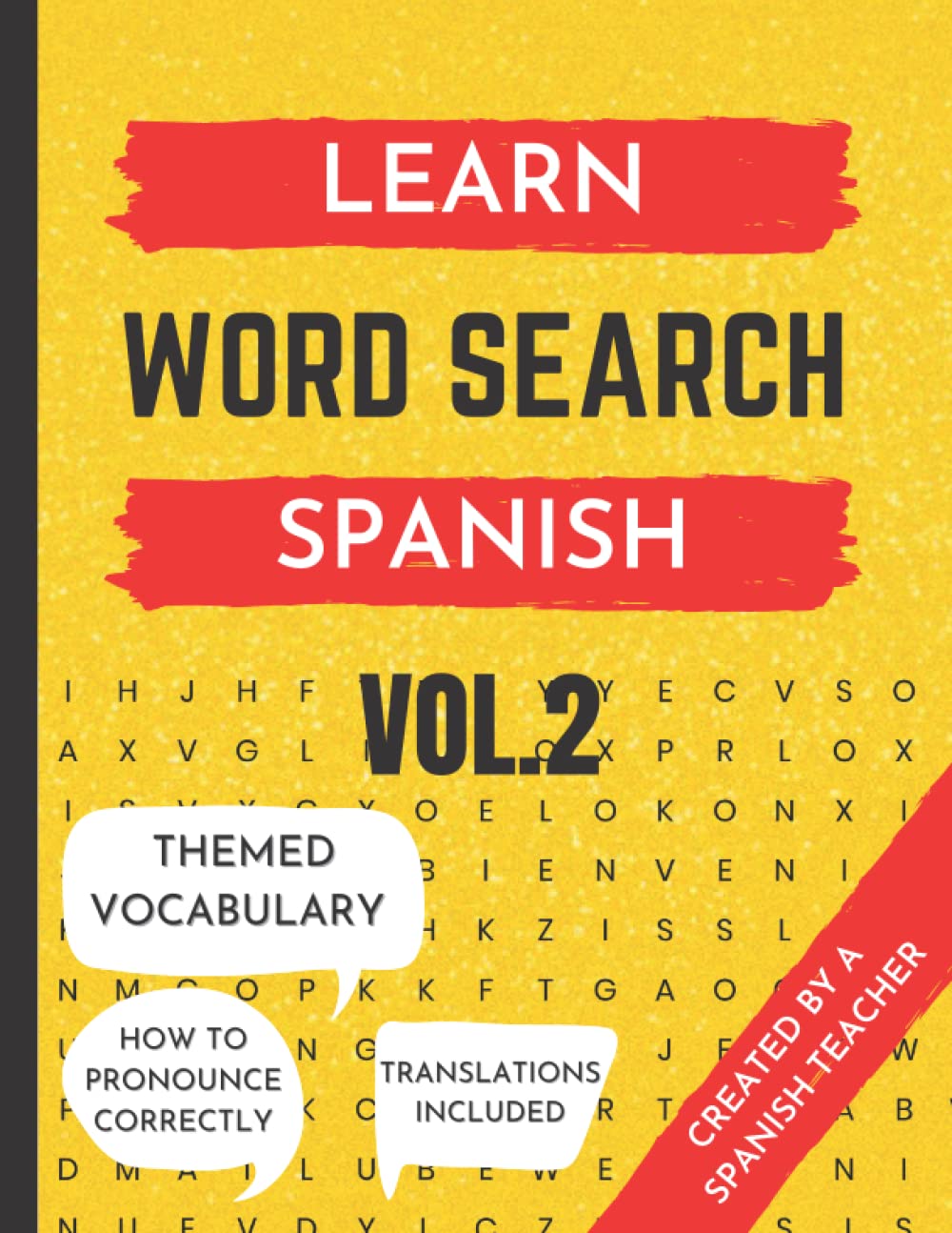 Learn Spanish Word Search Book: Volume 2 | Themed puzzles with ...