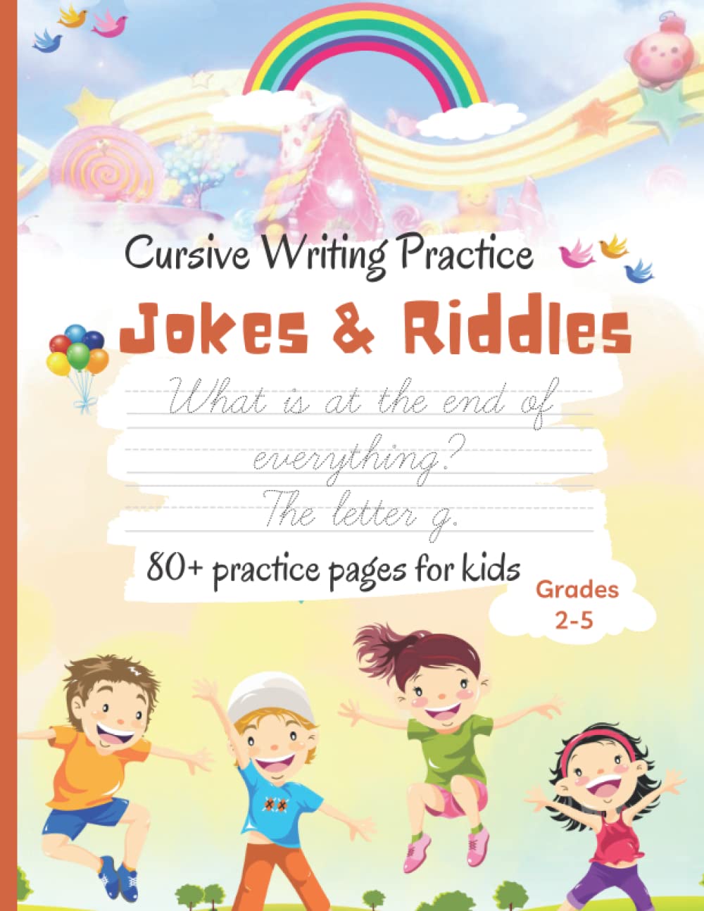 Cursive Handwriting Workbook for Kids: Jokes and Riddles: Funny Cursive ...