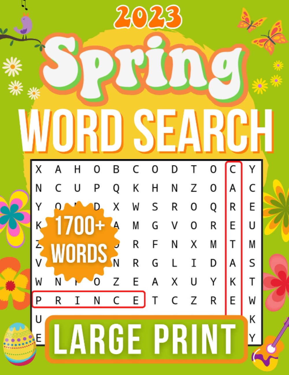 SPRING WORD SEARCH LARGE PRINT: A New Fun and Relaxing Word Search ...