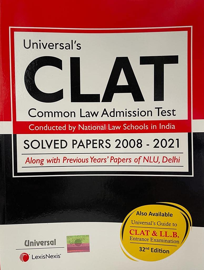 UNIVERSAL CLAT SOLVED PAPER 2008-2021 by LEXISNEXIS BUTTERWORTHS WADHWA ...