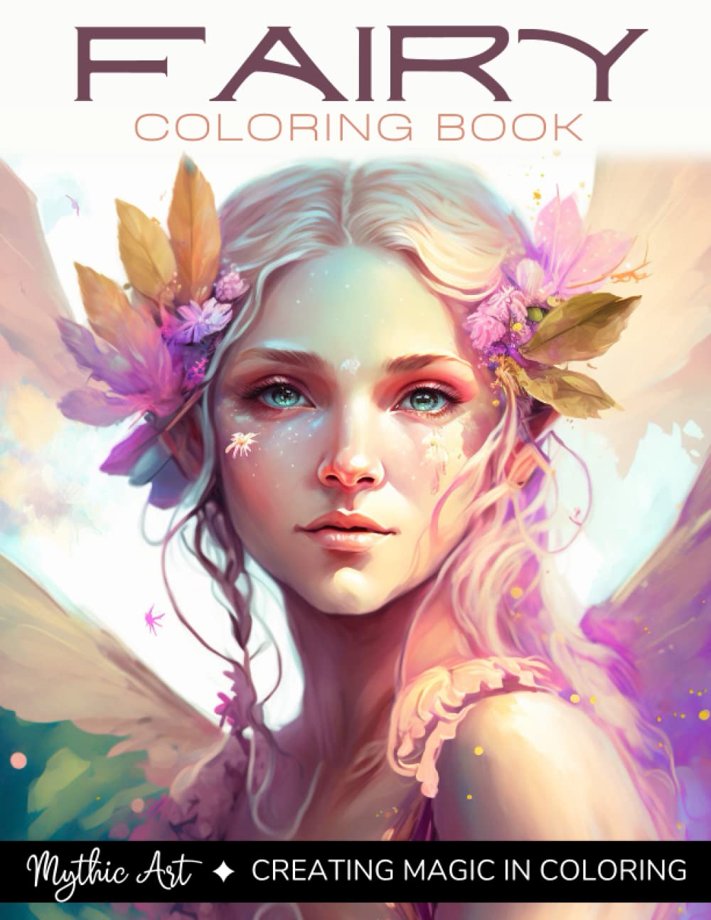 Fairy Coloring Book: 40 Unique Designs with Amazing & Stress-Relieving ...