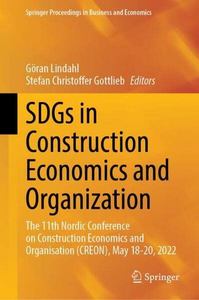 SDGs in Construction Economics and Organization: The 11th Nordic ...