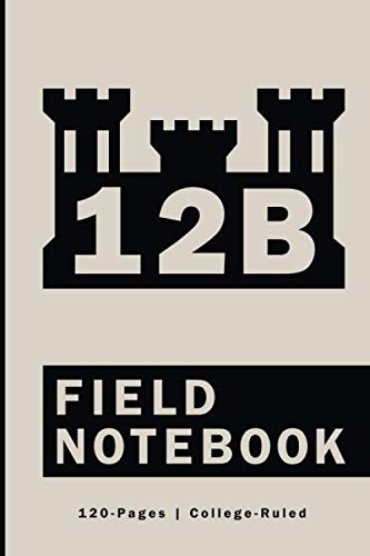 Army Combat Engineer MOS 12B Castle Field Notebook: 120-page college ...