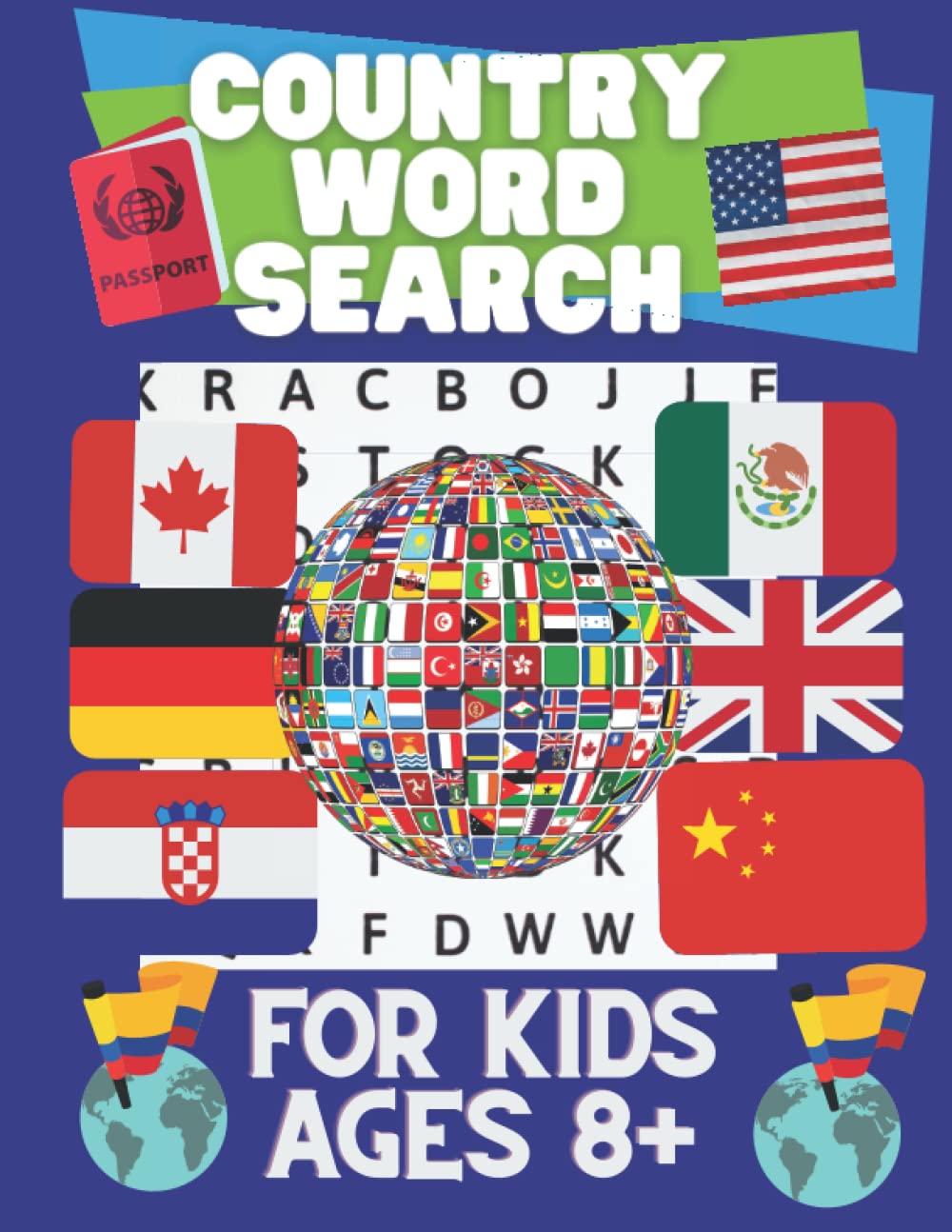 Countries Word Search For Kids 8-12:: Word Search Puzzles For Kids ...