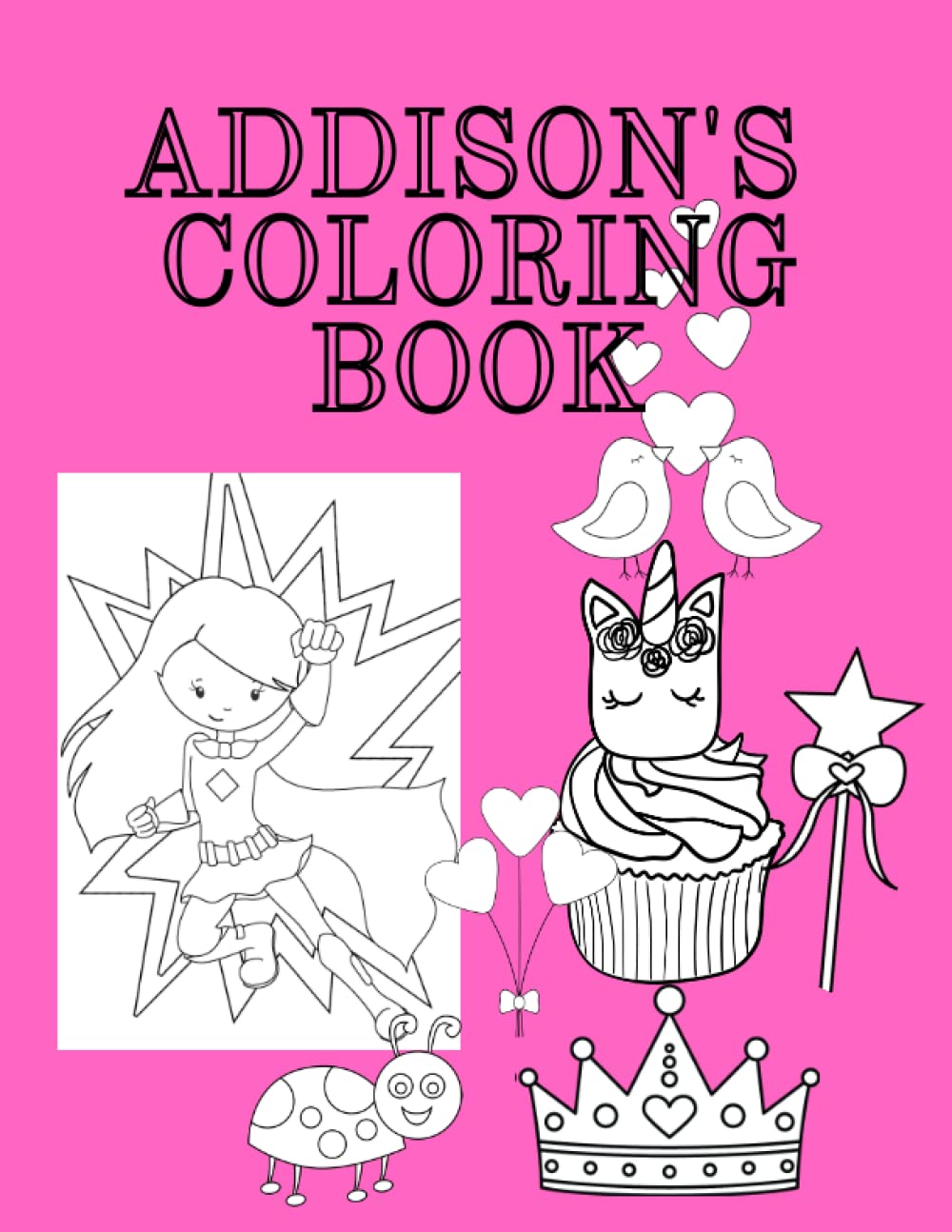 Addison's coloring book: Addison present, Addison name gifts, happy ...