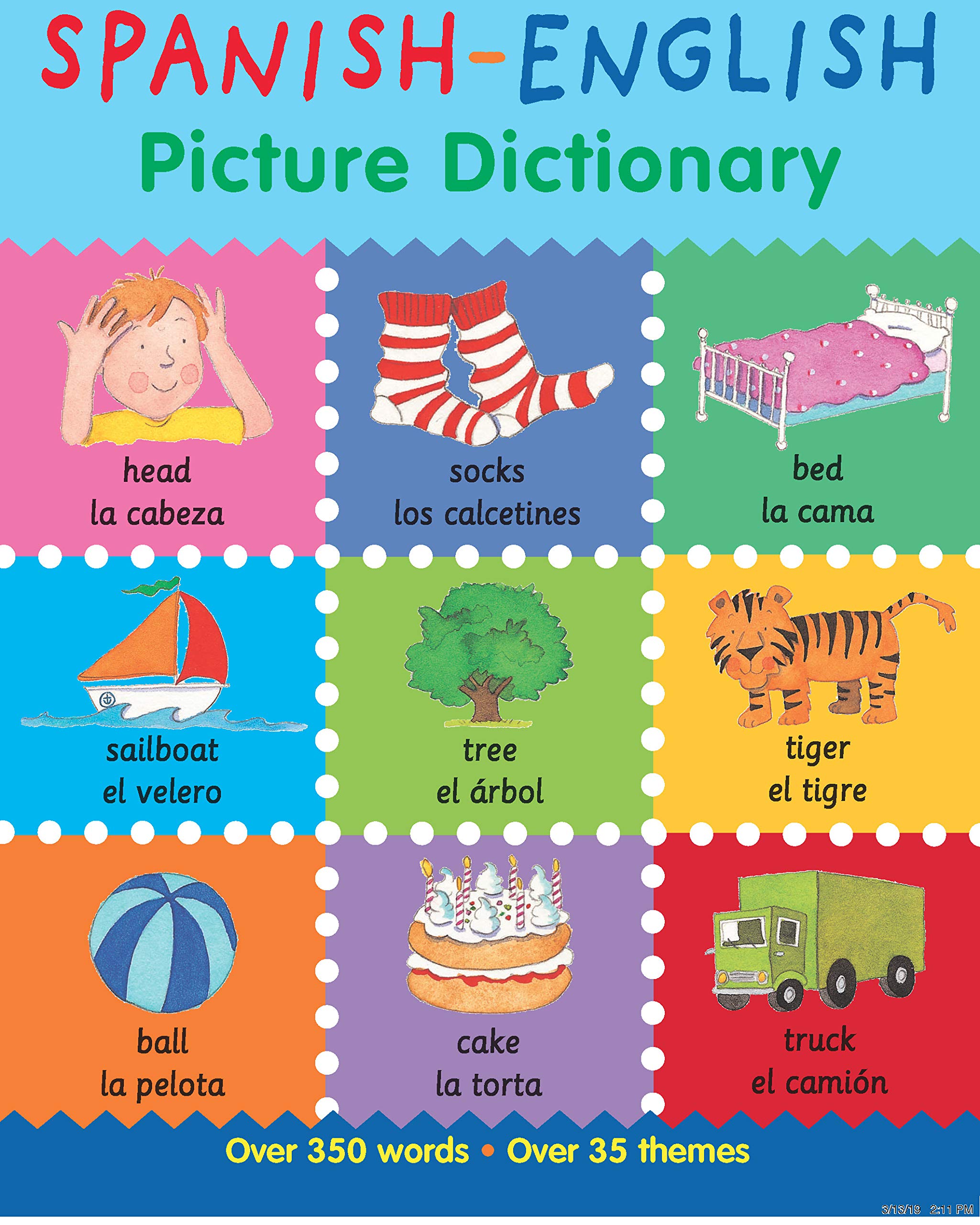 Spanish-English Picture Dictionary: Learn Spanish for Kids, 350 Words ...