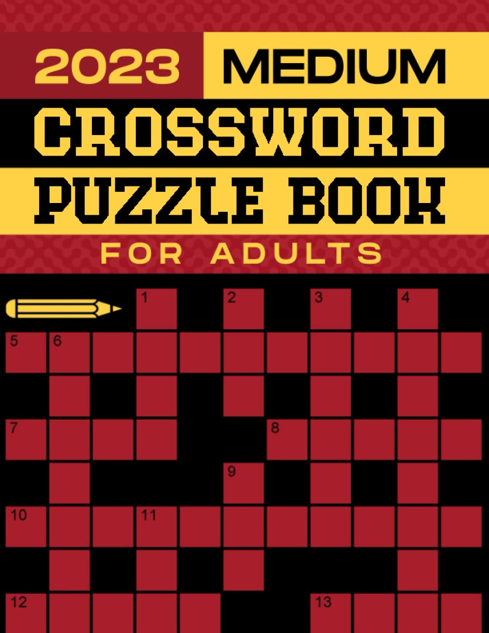 2023 New Medium Crossword Puzzles For Adults Crossword Puzzle Books 